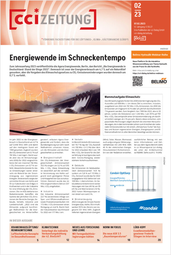cci Dialog Informationen für die Lüftung Klima Kältebranche
